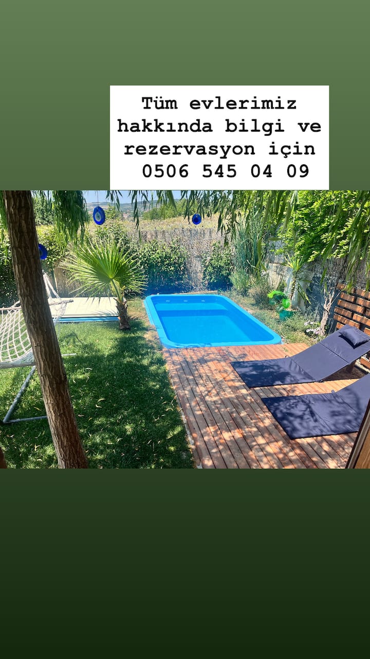 2) ÇAtalca’da Jakuzili Ahşap Ev  @Venüs - Selimpaşa Merkez