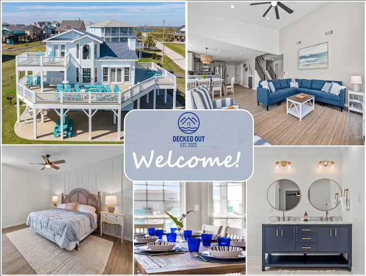 Entertaining Dream! Tx Sized - House, Deck, Yard! - Bolivar Peninsula, TX