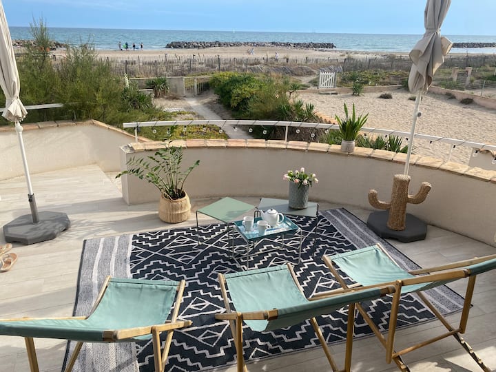 Maison Sur La Plage Vue éPoustouflante - Frontignan