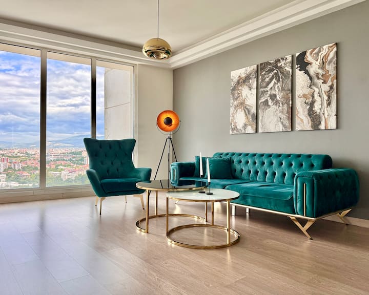 Sky City View Apartment With Spa & Fitness - North Macedonia
