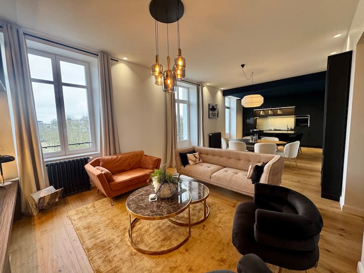 T4 Luxe  & Design, Vue Jardin & Parking Privé - Angers