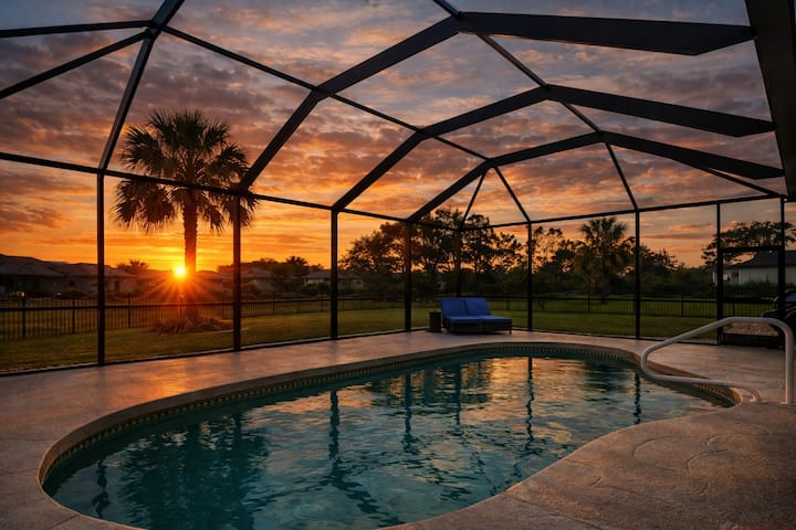 Luxury Retreat/heated  Pool/2kings /N.beach/office - フロリダ州