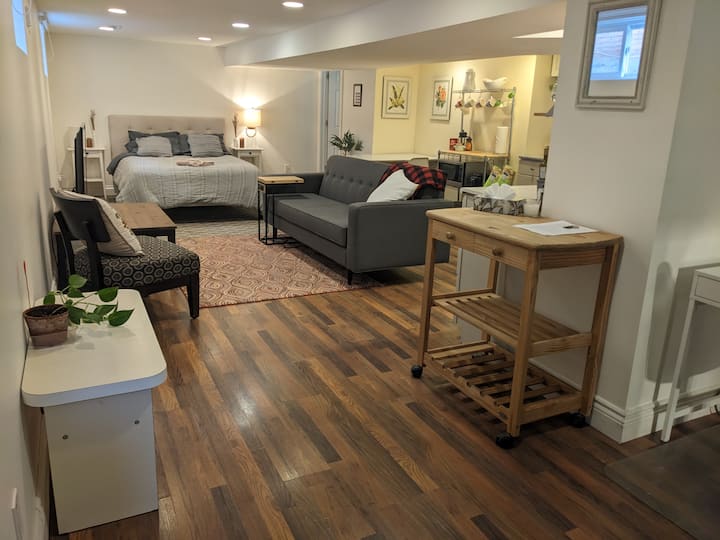 Spacious All-in-one With Workspace And Gym - Toronto