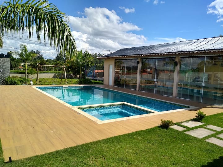 Casa Moderna Nova Em Condomínio Segurança Wi-fi - São Roque