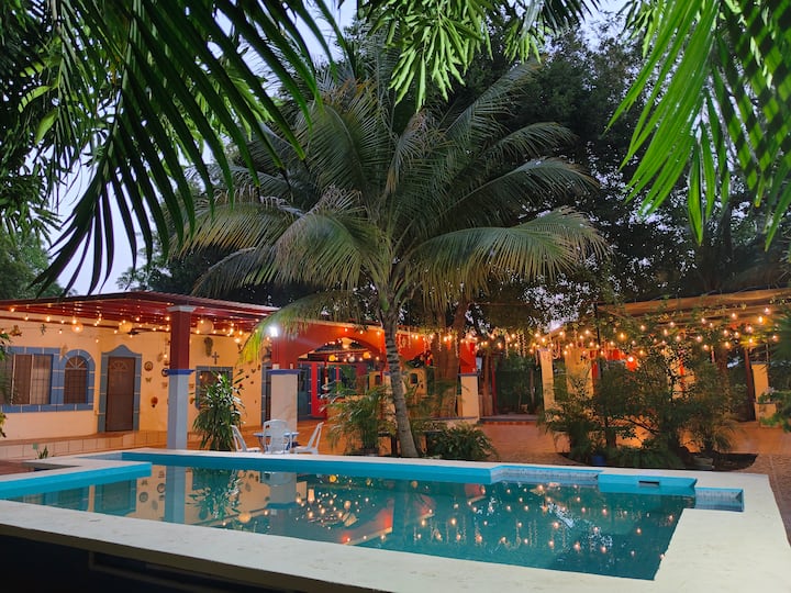 Casa Los Mangos: Encanto Al Aire Libre Y Privado. - Campeche