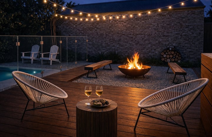 Easy To Unwind | Pool, Firepit & Spacious Living - Point Lonsdale