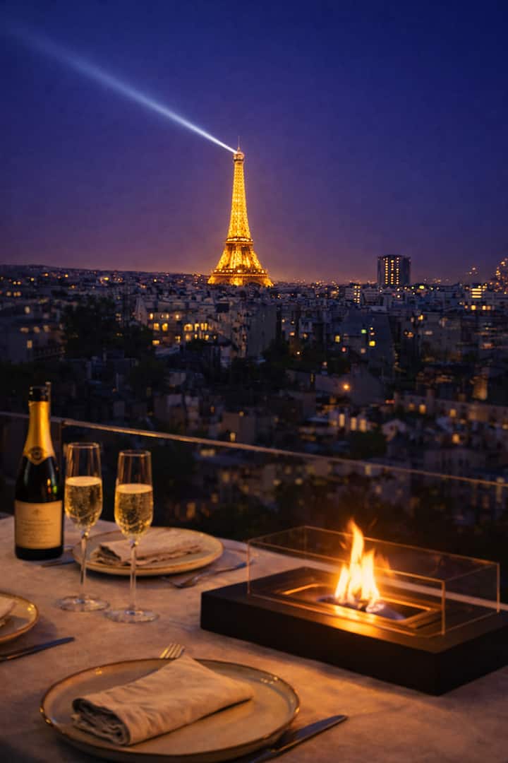 Stunning Eiffel Tower View With Terrace & A/c - Issy-les-Moulineaux