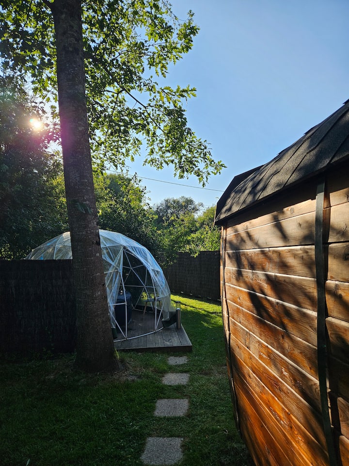 Insolite Avec Spa Sous Bulle Bleu Privatif - Romorantin-Lanthenay