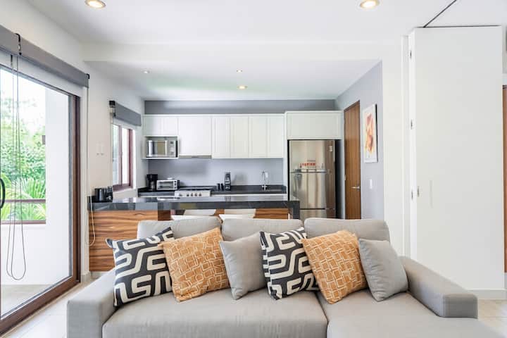 Bright 1 Bd W/priv. Terrace - Near Tulum - Akumal