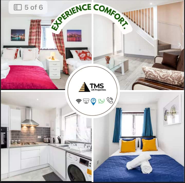 Serene Luxury| 15% Off| Sleeps 5| Parkingi Wi-fi - Ilford