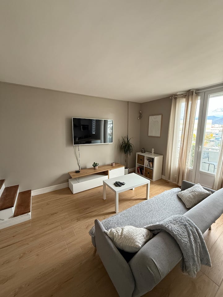 Superbe Duplex-2 Chambres-3 Lits-free Parking - Grenoble