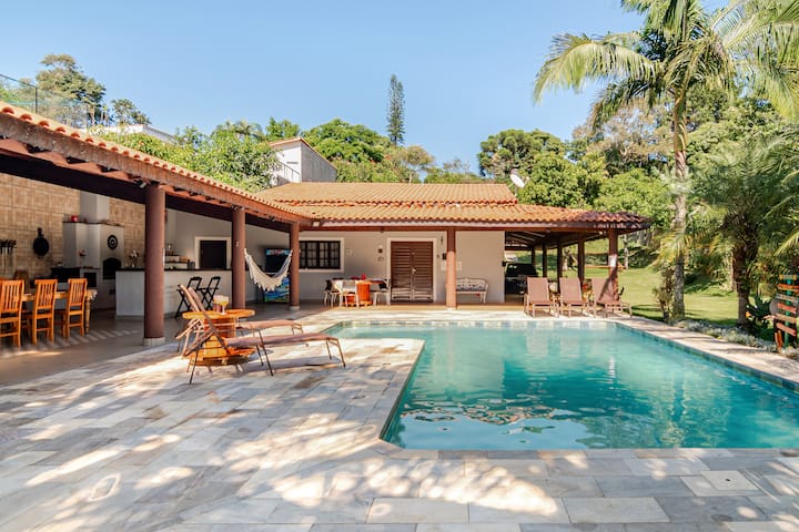 Refúgio Completo Com Piscina E Espaço Gourmet - Atibaia