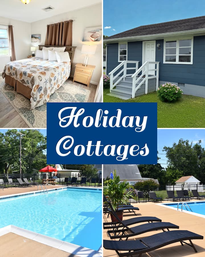 Holiday Cottages-"nautical" ~Pool~ 3 Mi. To Beach - Chincoteague, VA