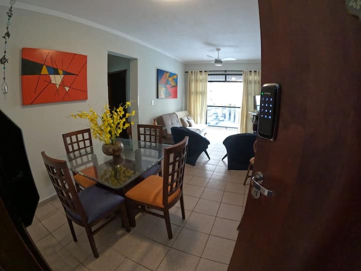 Ap Beira Mar Com Varanda - Santos, Brasil