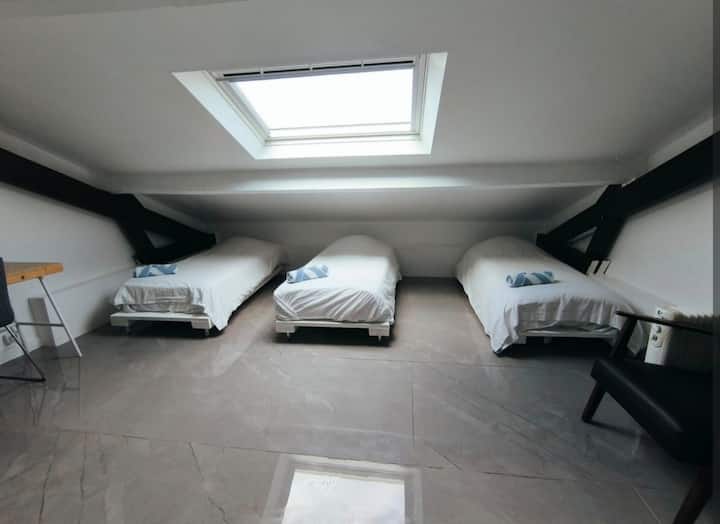 Chambre Privée Avec 3 Lits Et 1 Douche - Vitry-sur-Seine