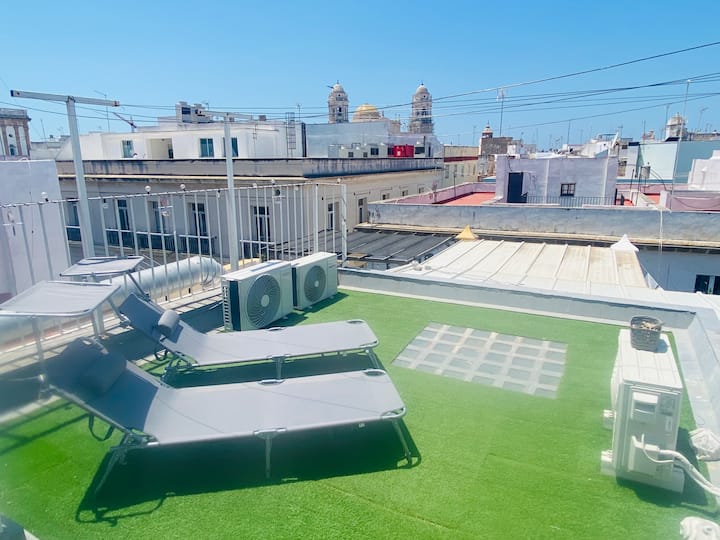 ÁTico Suite Con Terraza Privada - 加的斯