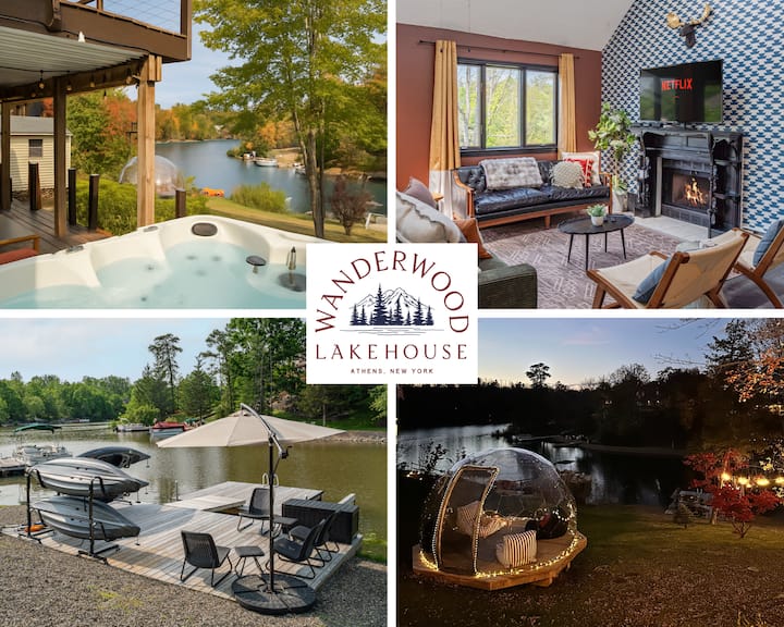 Lakefront Calm With Hot Tub & Private Dock - Hudson, NY
