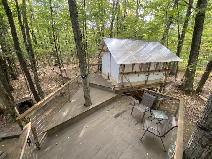Cozy Tent In The Trees On Organic Flower Farm - Vermont