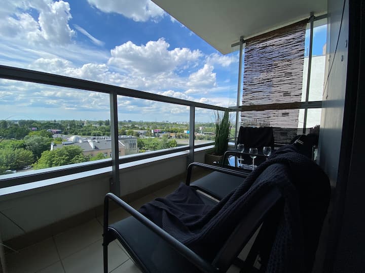 La Tour Panoramic City-view Apartment - Warsaw