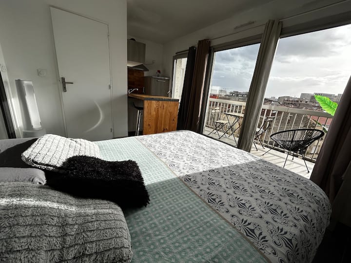 A / Vintage Gare St Jean / Balcon / Vue - Bordeaux