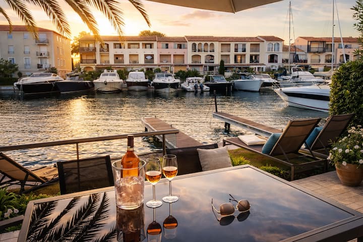 Villa 130 M2 Avec Spa Et Amarrage Privé 14x8m - Ramatuelle