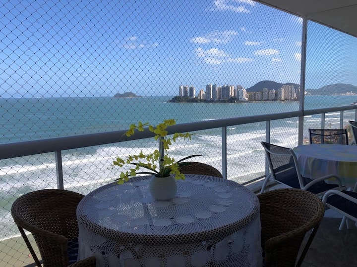 Apartamento Maravilhoso Frente Total Para O Mar111 - Guarujá