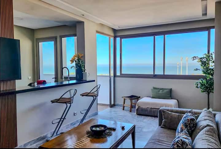 Appartement 2 Chambres De Luxe Avec Vue Sur Mer - Casablanca