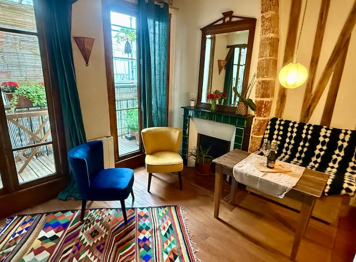 Studio D'artiste Avec Balcon Et Cheminee - Paris