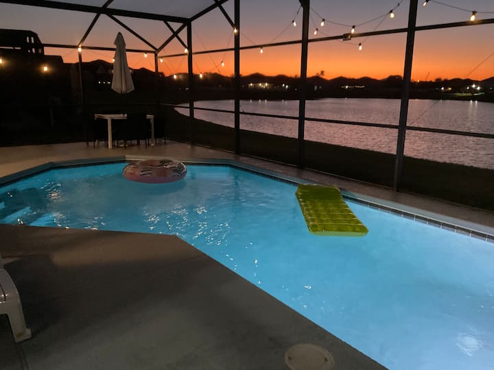 Waterfront ,Sunset ,Pool 10 Mins Orlando Airport . - St. Cloud, FL