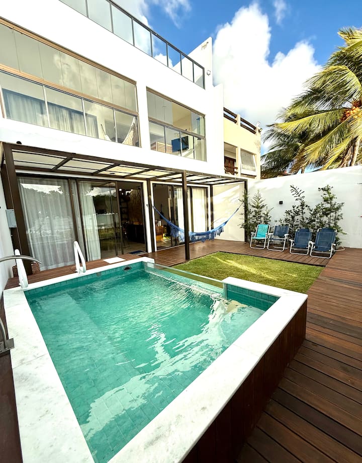 Paraíso Pé Na Areia Em Maragogi (Com Piscina!) - Japaratinga