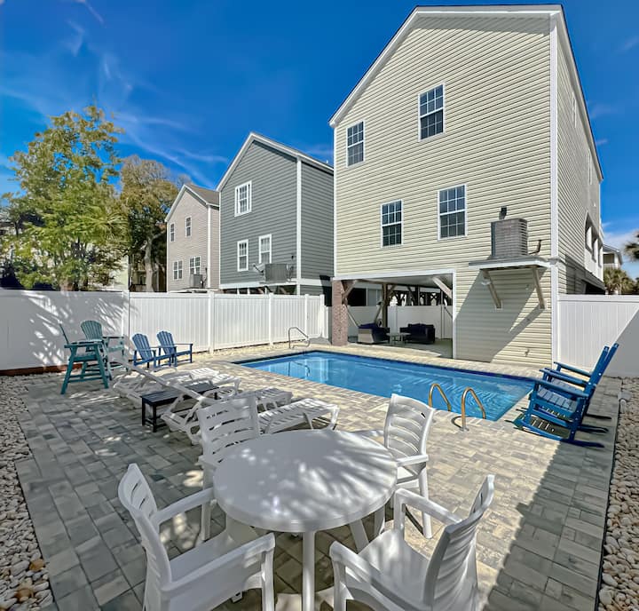 113/15s Beach Access, Private Pool Sleep 14 - Surfside Beach, SC