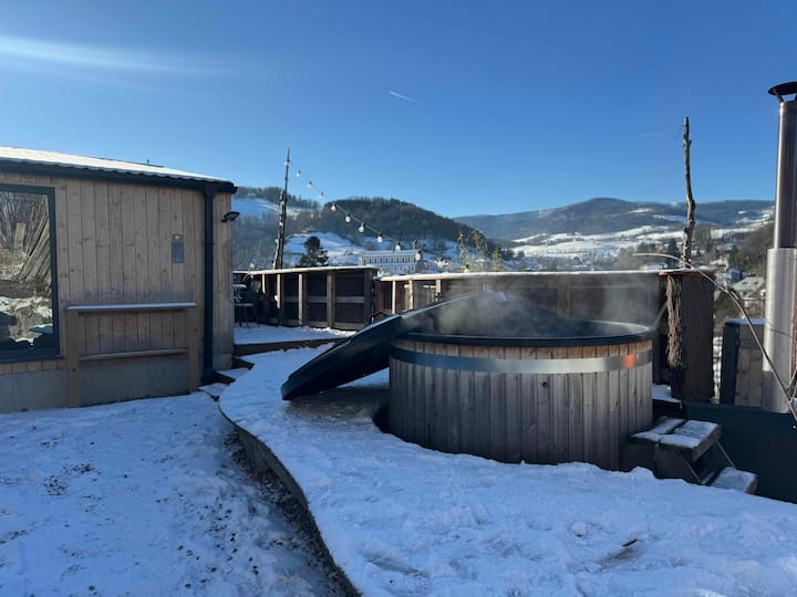 Tiny House Avec Vue & Bain Nordique Privé