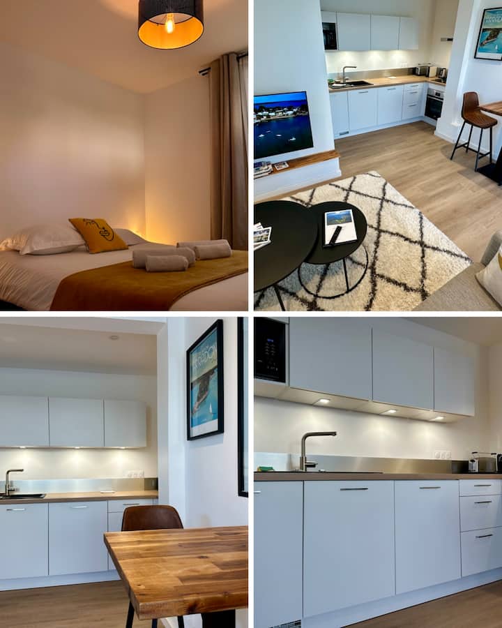 T2 10 Min Gare - Terrasse - Parking - Linge Inclus - Morbihan