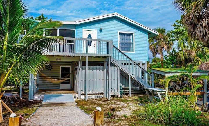 Secluded Beach House Steps To A Sandy Beach On Lgi - Boca Grande, FL