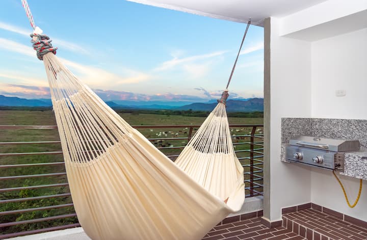 Hermosa Vista/aptofamiliar/3piscinas/bbq/3ac/wi-fi - Girardot