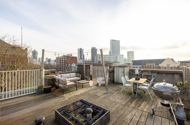 Modern Large Rooftop Apartment City Centre - Rotterdam