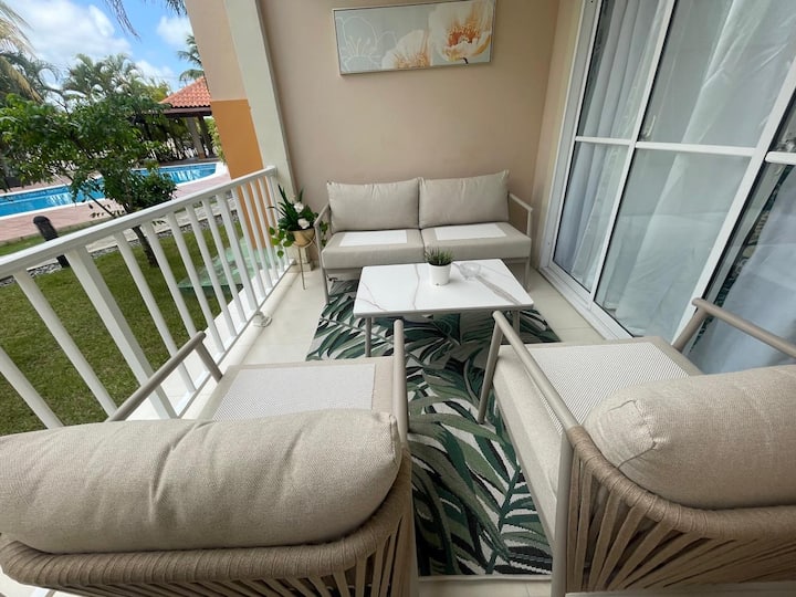 Hermoso Apartamento Con 2 Habitaciones Y 2 Baños - Punta Cana