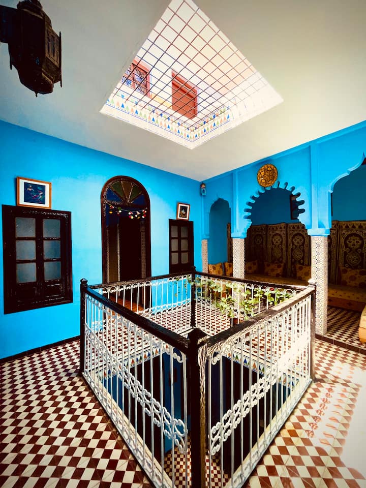 Chambre Privé Grande Lit Double Hostel Znika - Chefchaouen
