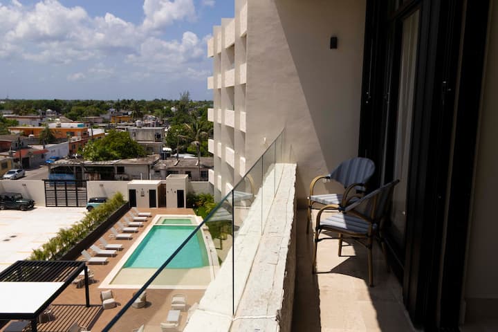 Queen Angel Condo Avec Piscine - 코수멜