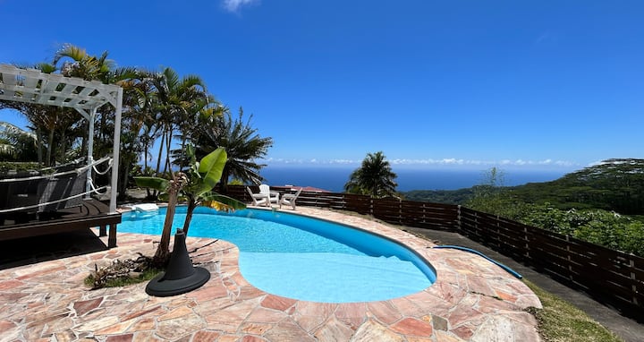 Villa Parataito - Maison Xxl Entre Terre Et Mer - French Polynesia