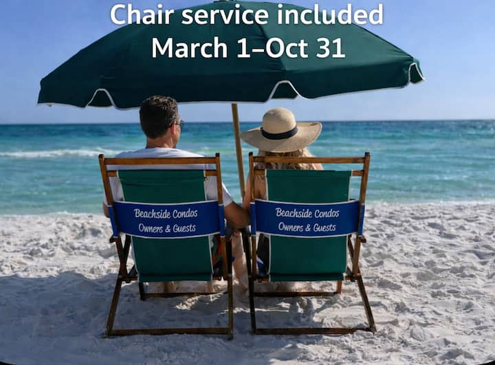 Private Beach/chair Service/bikes - Seaside