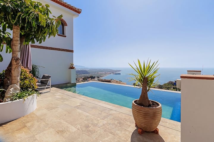 Villa Tropical Avec Piscine Privée Chauffée - Salobreña