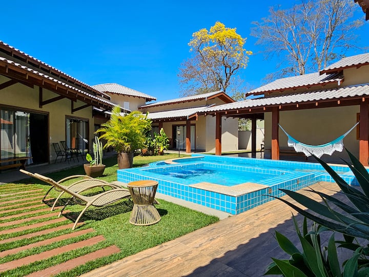 Casa Sol De Bonito, Com 6 Suítes, Piscina E Hidro. - Bonito