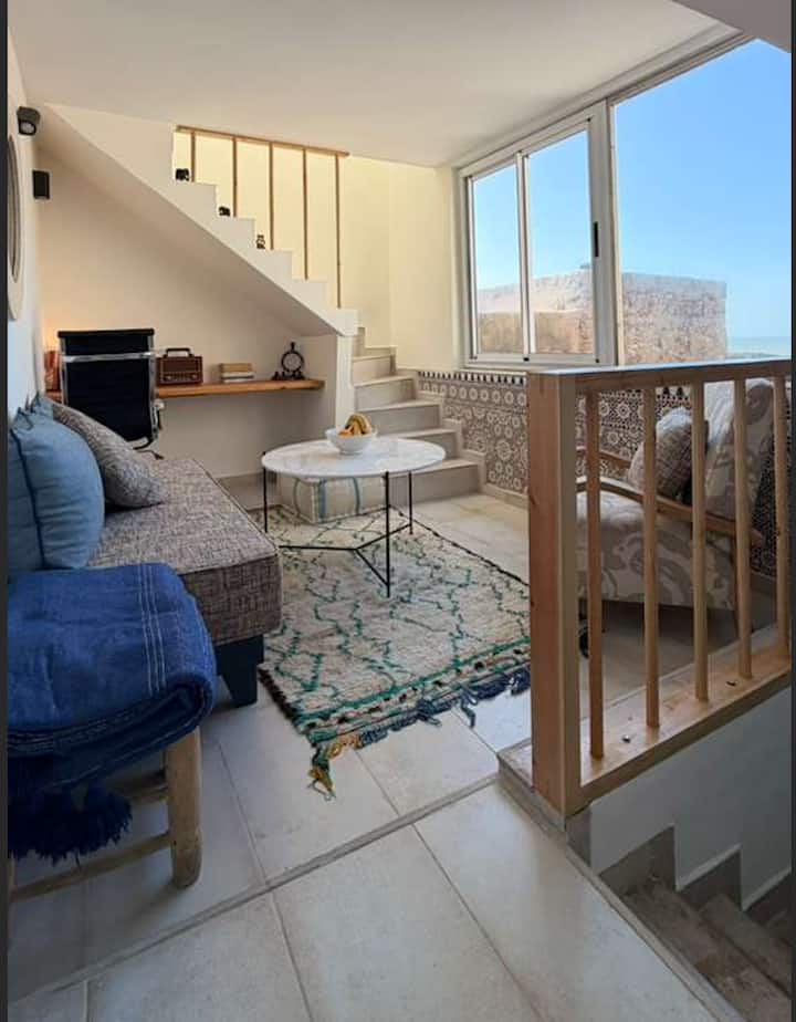 Private Upstairs Room In Tiny House W/ Ocean View - Essaouira
