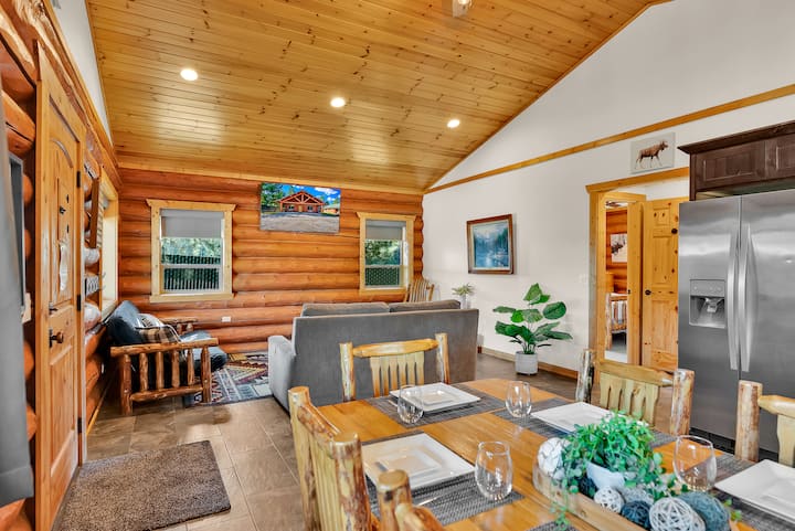 2bd Log Cabin #1 W/ Home Comforts | North Haven Id - Kootenay River