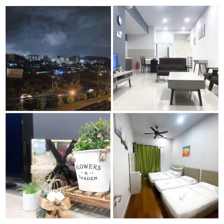 Imago Mall-2 Bedroom (Free Parking) 8+1 Pax - Kota Kinabalu