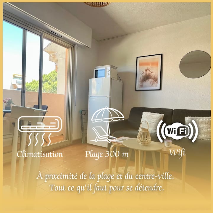 Studio Avec Balcon Proximité Plage Et Centre-ville - Sainte-Maxime