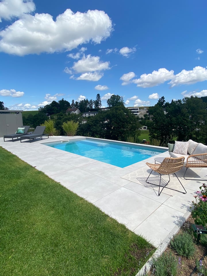 Modern Home In Nature | Big Terrace, Pool & Gym - Herzogenaurach