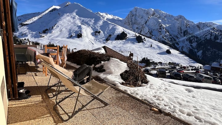 Appartement Terrasse Panoramique Et Skis Aux Pieds - Manigod
