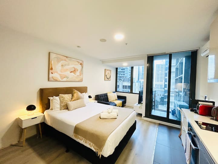 Hdsot05/innercbd/1min->station/free(pool/gym/tram) - Melbourne